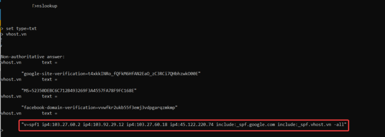 Hướng dẫn cấu hình SPF record cho dịch vụ Email Relay - vHost