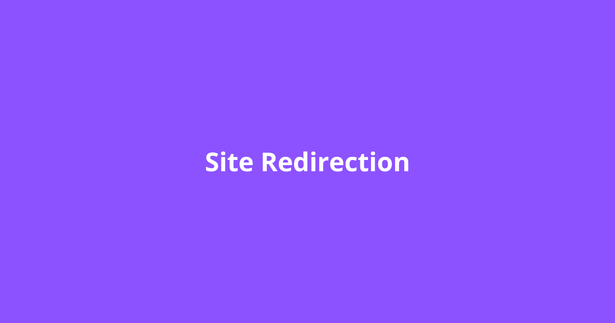 Site Redirection - vHost