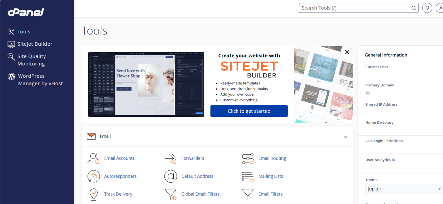 Hướng dẫn sử dụng cPanel - vHost