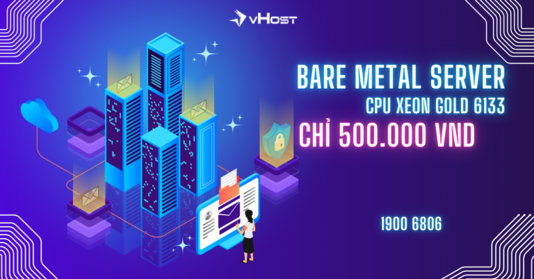 Chương trình dùng thử server Xeon Gold 6133 - vHost